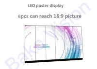 China Indoor LED Poster Display 1.75mm Pixel Pitch WiFi Control Digital Signage Screen 1920x570mm for sale
