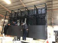 China P4 6000 Nits Double Sides Outdoor Truck Mounted LED Display with Hydraulic System for sale