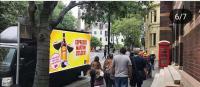 China Three Sides 6000nits P10 Truck led Moving Billboard for sale