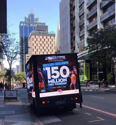 China 6000nits 360W/M2 P8 Mobile Led Screen Trailer Three Sides for sale