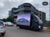 China IP65 P5 Outdoor Truck LED Billboard 36W/m2 40000pixels/m2 for sale