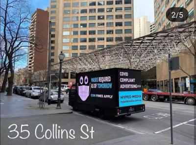 China P10 Truck Mobile Advertising Display LED Trailer 6500nits IP65 Outdoor LED Screen for sale