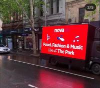 China P6.67 Outdoor Mobile Truck LED Display 6000 Nits Full Color Advertising Screen for sale