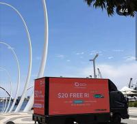 China 6000 Nits P4 Truck Led Display Trailer With Hydraulic System for sale