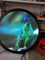 China P4.68 Outdoor Double Sides Round LED Logo Sign 4500nits High Brightness IP65 for sale