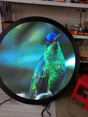 China P4.68 Outdoor Double Sides Round LED Logo Sign 4500nits High Brightness IP65 for sale