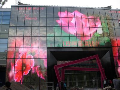 China P3.9 5500 Nits Transparent LED Video Display 100x50cm Panel High Brightness for sale