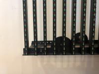 China Outdoor LED Curtain Screen Transparent Display 500x1000mm 10000nits for Building Advertising for sale