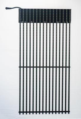 China Outdoor LED Curtain Screen Transparent Display 500x1000mm 10000nits for Building Advertising for sale