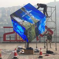 China P2.5 Outdoor Cube LED Screen Advertising Display Waterproof LED Module Moving Sign for sale