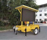 China 320x160mm P4 Mobile Led Billboard Trailer With Lifting Rotation System for sale