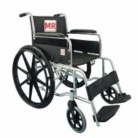 China MR Dedicated Non-Magnetic Wheelchair 24-inch Manual Wheelchair Foldable Design MRI Department CE Certified for sale