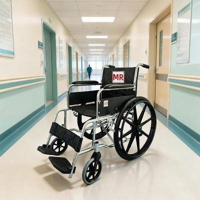 China MR Dedicated 24-inch Foldable Anti-Tip Non-Magnetic Manual Wheelchair MRI Department CE Certified for sale