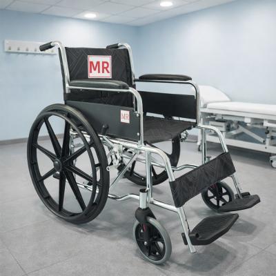 China MR Dedicated Non-Magnetic Wheelchair 24-inch Aluminum Alloy Large Wheels Adjustable Armrests Push-Style  CE Certified for sale
