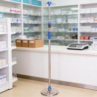 China MR Dedicated Medical IV Stand Non-slip and Corrosion-resistant Height Adjustable MRI Compatible IV Stand Featuring Four Hooks for sale