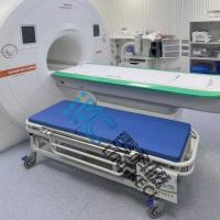 China MR Dedicated Non- Magnetic Transfer Bed up and Down  MRI-compatible Height-adjustable Aluminum Frame Hospital Bed for sale