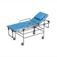 China MR Dedicated Non- Magnetic Transfer Bed Medical Rescue Trolley with Adjustable Backrest for MRI Department for sale