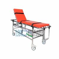 China MR Dedicated Non- Magnetic Transfer Bed Medical Rescue Trolley with Adjustable Backrest for MRI Department for sale