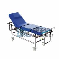 China MR Dedicated Non- Magnetic Transfer Bed Medical Rescue Trolley with Adjustable Backrest for MRI Department for sale