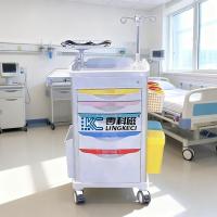 China MR Dedicated Non Magnetic ABS Emergency Rescue Trolley with Medical Casters for MRI Department for sale
