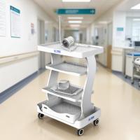 China MR Dedicated Professional Non-magnetic MRI Department Coil Storage Trolley with Four Wheel Base for sale