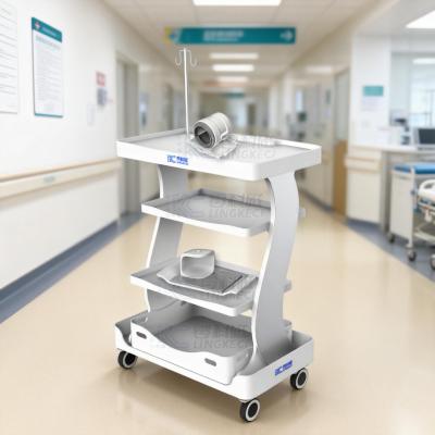 China MR Dedicated Professional Non-magnetic MRI Department Coil Storage Trolley with Four Wheel Base for sale