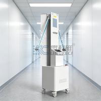 China MR Dedicated Non-magnetic 300W UV Disinfection Trolley with Display Screen and Foldable Arms for MRI Department for sale