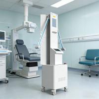China MR Dedicated Non- Magnetic 300W Dual-Tube Hospital UV Disinfection Cart with Display Screen and Timer Function Suitable for MRI Department for sale