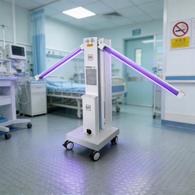 China MR Dedicated Non-Magnetic 300W Timer-Controlled Non-Magnetic UV Disinfection Cart Double-Sided Folding MRI Department for sale