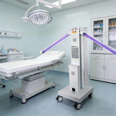 China MR Dedicated Non- Magnetic Medical Adjustable Arm 300W High-Power Ultraviolet Disinfection Trolley for MRI Operating Theatres for sale