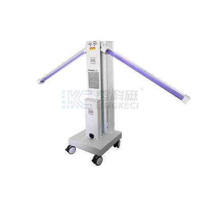 China MR Dedicated Non-magnetic 300W Double-sided Foldable Design Hospital UV Disinfection Cart Compatible with MRI Equipment for sale