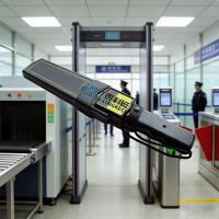 China New Black High-Sensitivity Handheld Metal Detector Portable Metal Detector for Hospital Security Checks for sale