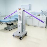 China MR Dedicated Non Magnetic 300W High Power Ultraviolet Disinfection Trolley Double Fold Mobile Trolley Suitable for MRI and Hospital Use for sale