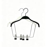 China Multi-layered anti-slip and mark-free children's clothing hanger 32cm long for kids clothes and onesies for sale