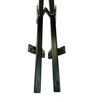 China Thickened plastic trouser hanger with customizable hooks clips and logo printing options for clothing stores and hotels for sale