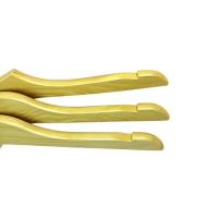 China Wood-look plastic coat hanger with 38cm length and non-slip design for clothing stores and hotels for sale