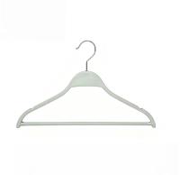 China Round-headed grooved anti-slip plastic clothes hanger with pole customizable hooks and logos made of ABS/PP material for sale