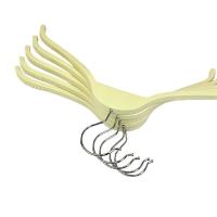 China Off-white thickened and sturdy poleless clothes hanger with 40cm length and non-slip design for wardrobe storage for sale