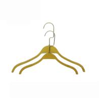 China ABS material anti-slip clothes hangers with wood-colored finish and anti-slip strip available in 40cm length for sale
