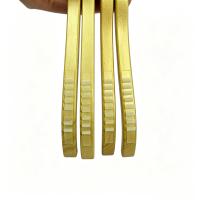 China ABS material anti-slip clothes hangers with wood-colored finish and anti-slip strip available in 40cm length for sale