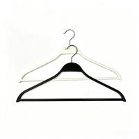 China Non-slip thickened plastic clothes hanger with 46cm length for men and women's clothing stores for sale