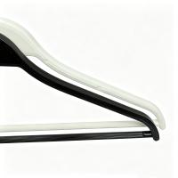 China Non-slip thickened plastic clothes hanger with 46cm length for men and women's clothing stores for sale