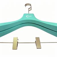 China Wide-shouldered dip-coated suit hanger thickened and reinforced for clothing stores and hotels for sale