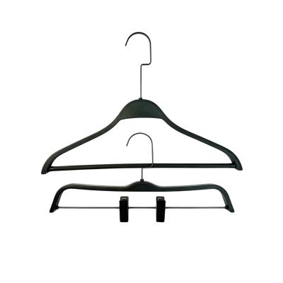 China Non-slip non-marking ABS/PP material trouser hanger and clothes hanger for men's and women's clothing stores for sale