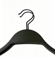 China Hand-applied painted non-slip clothes hanger with pole for clothing stores featuring customizable logo for sale