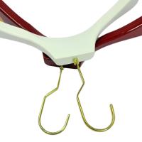 China ABS material suit hanger with 44cm length and color-blocked design for hotels and clothing stores for sale