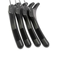 China Thickened and widened ABS material suit hanger with Velcro anti-slip for coats and clothing for sale