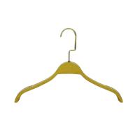 China ABS material anti-slip clothes hangers with wood-colored finish and anti-slip strip available in 40cm length for sale