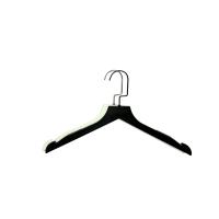 China Non-slip mark-free plastic clothes hanger with 43cm length and wide shoulders for garment stores for sale