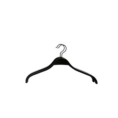 China Wide-shouldered Non-slip Plastic Clothes Hanger with 43cm Length for Clothing Store Display for sale